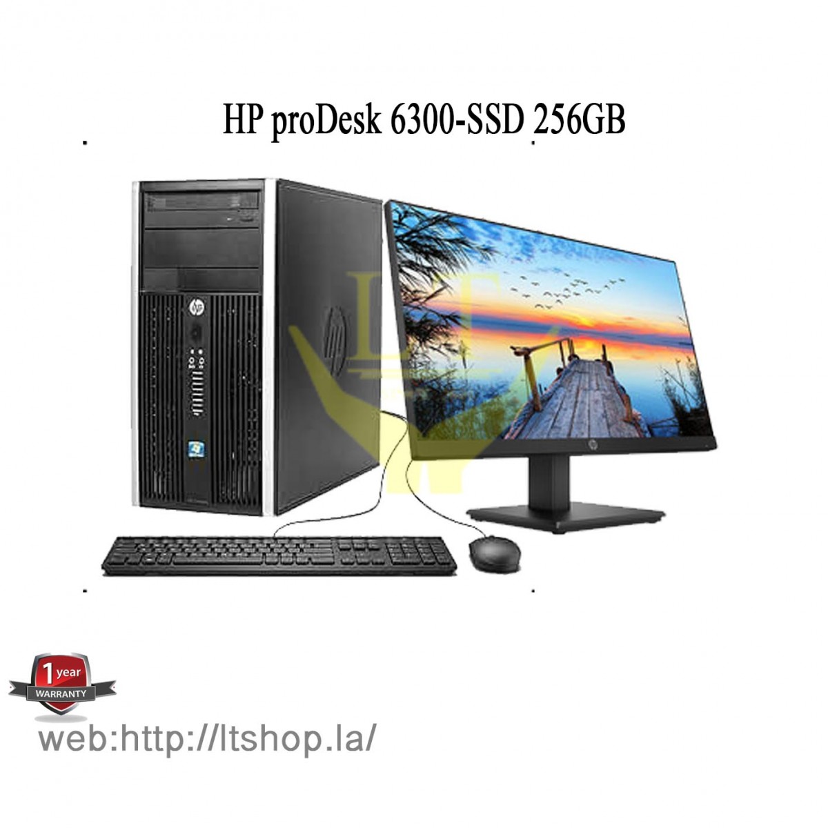 HP ProDesk 6300 , Core i5 / Ram 8 / SSD 256GB / 21,5" IPS