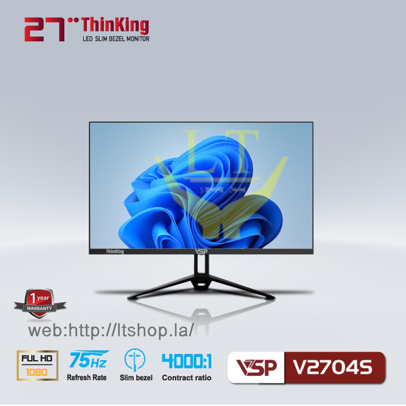 LED 27" VSP V2704S FHD IPS