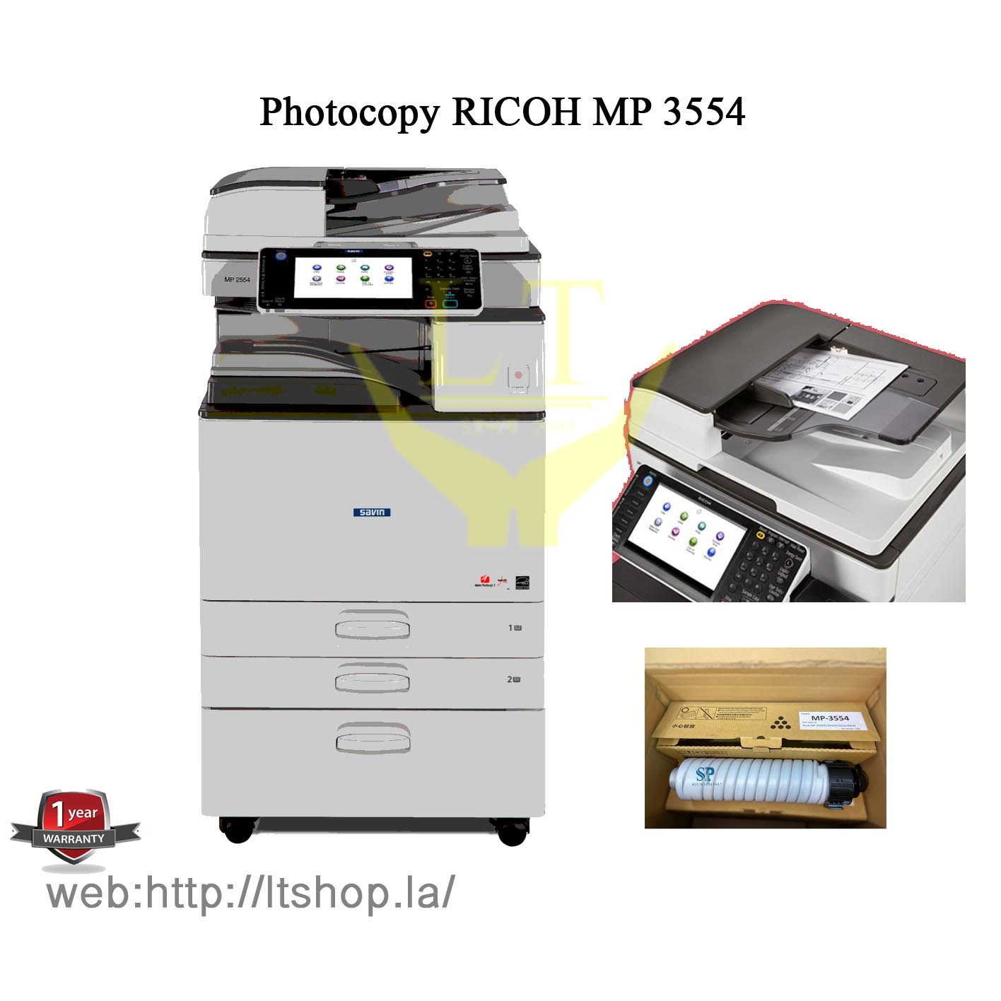 Photocopy RICOH MP 3554 or MP3555 / 35ppm